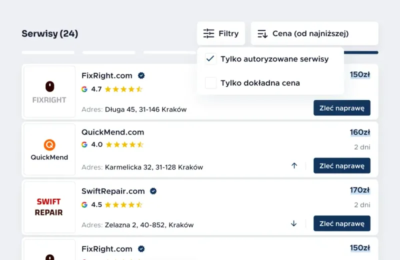 ServiceMe - znajdź serwis i napraw urządzenie: smartfon, tablet, laptop, konsola